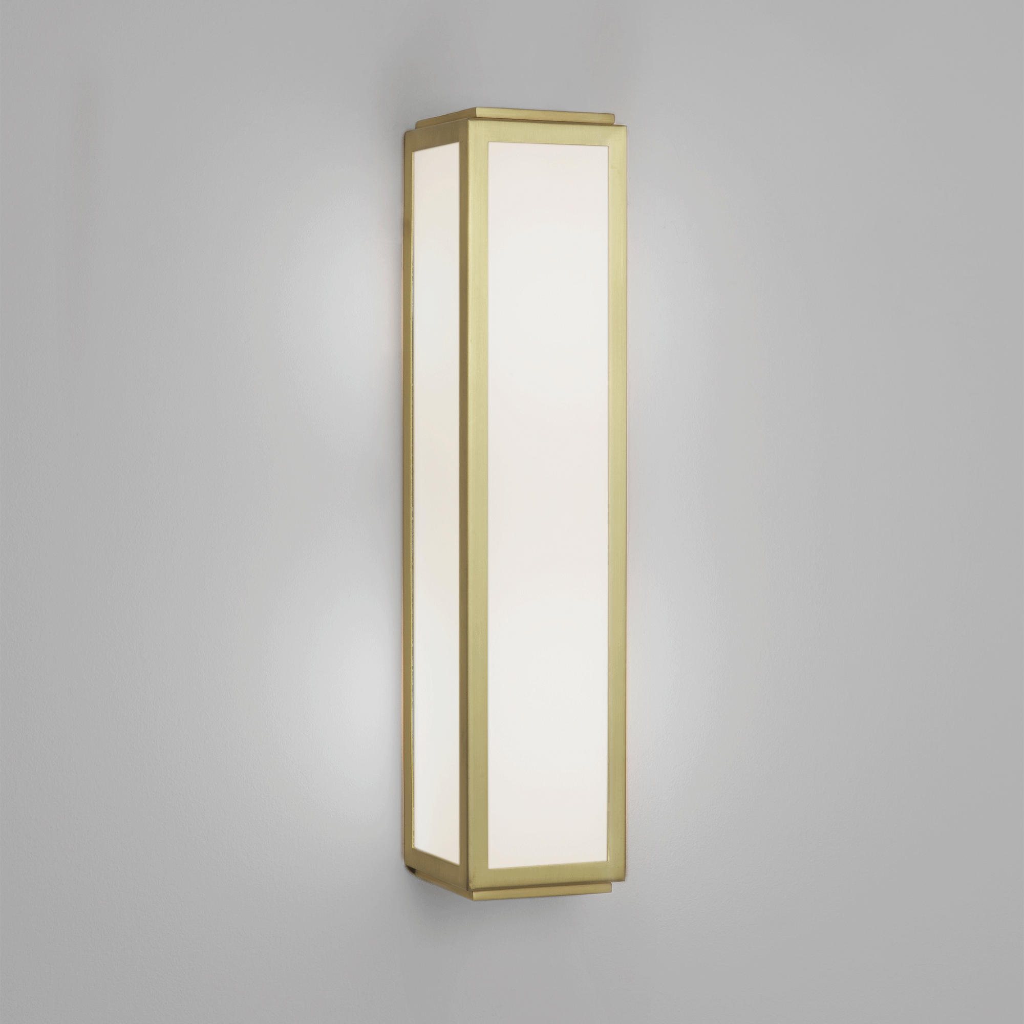 Astro Mashiko 360 Bathroom Wall Light in Matt Gold and White Frosted ...