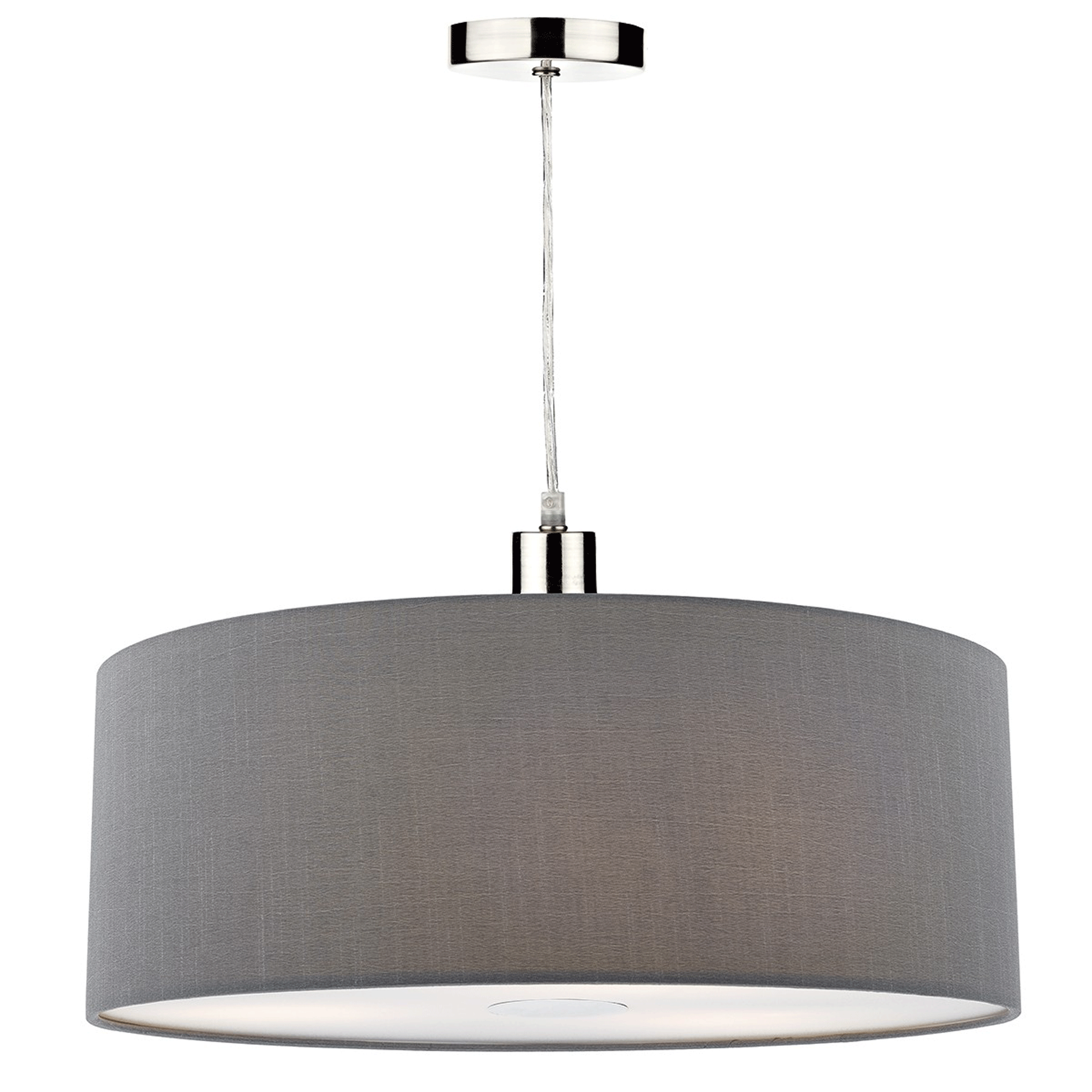 Dar Lighting Ronda Large Pendant Shade in Slate Grey | Dusk Lights ...