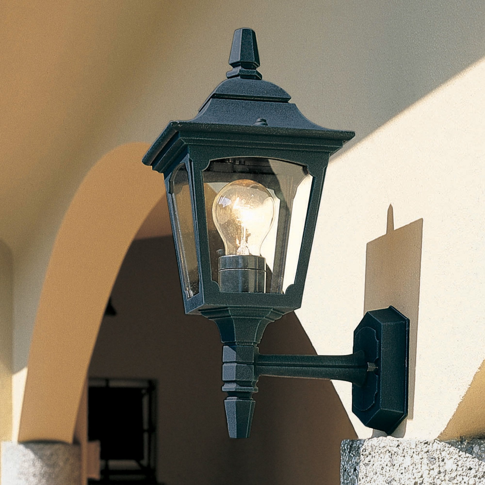 Elstead Lighting Chapel 1 Light Mini Up Wall Lantern | Dusk Lights ...