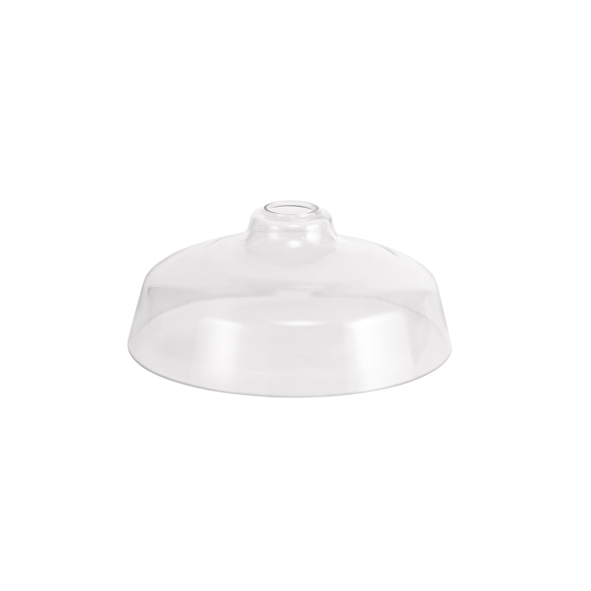 Lumiere Fremington Flat Round Clear Glass Lampshade | Dusk Lights ...