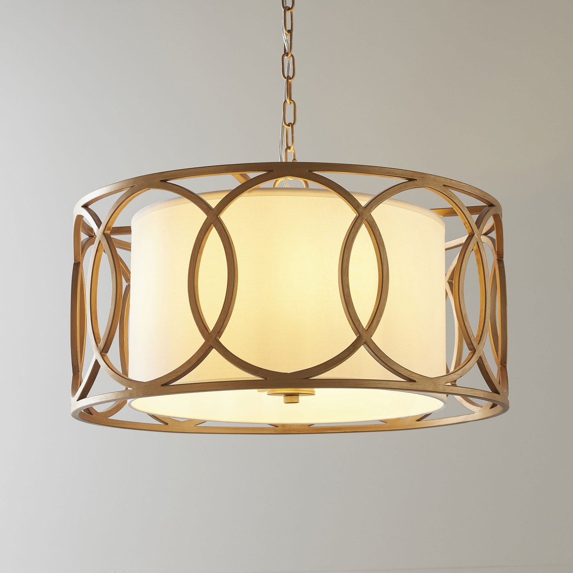 Visionary Lighting Upton 4 Light Pendant in Brushed Gold | Dusk Lights ...