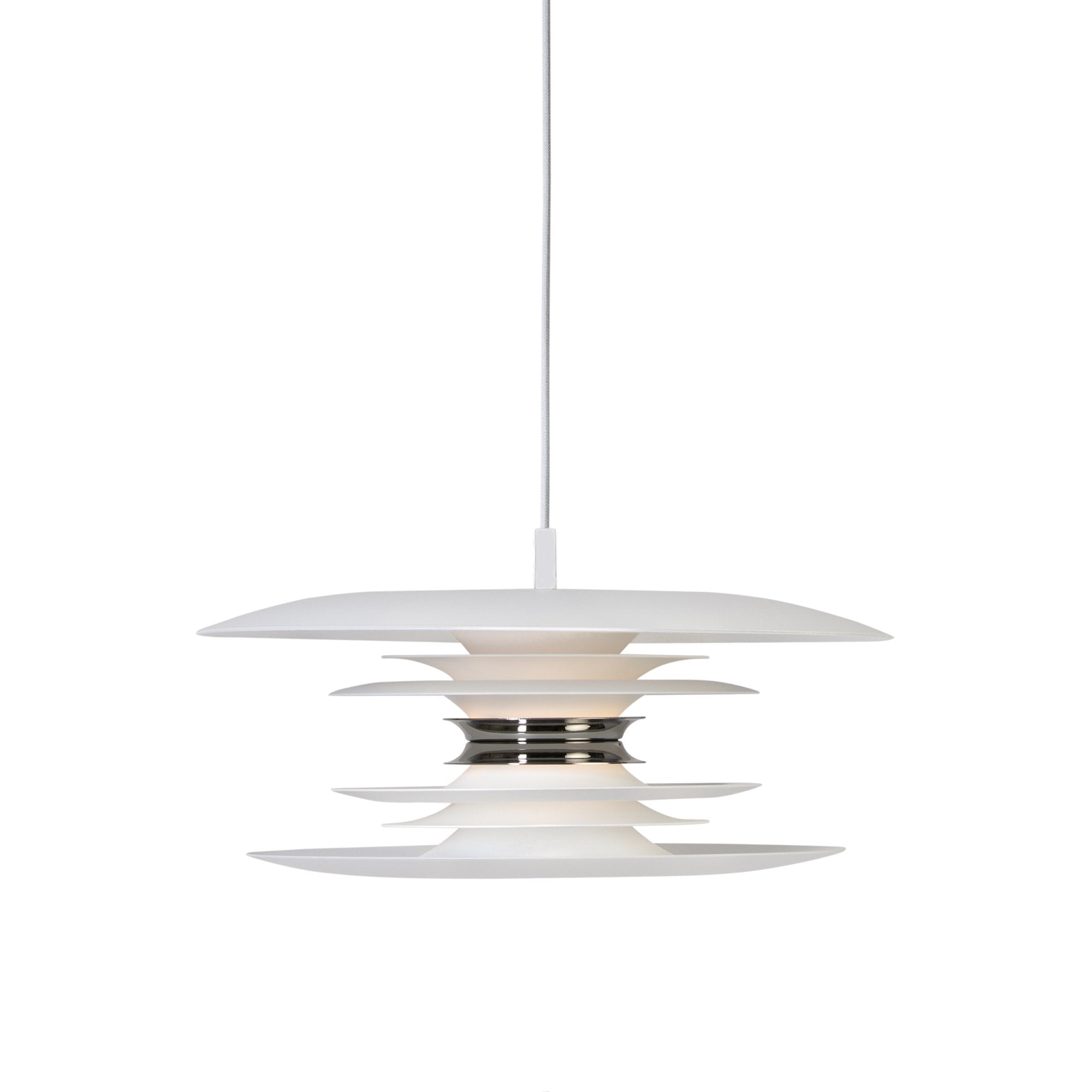 BELID Diablo 400 Single Metal Pendant in White | Dusk Lights – Dusk ...