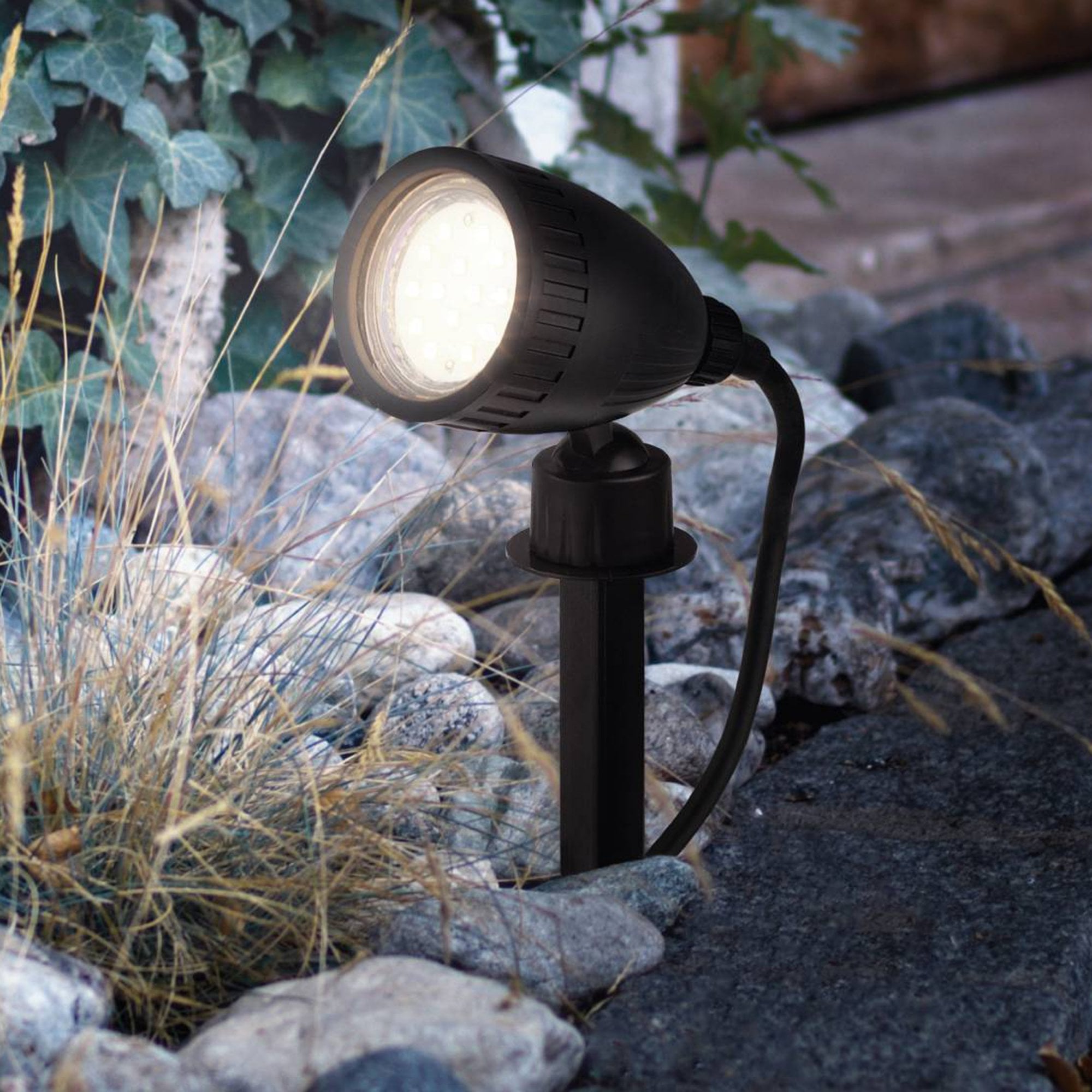 Eglo Nema 1 LED Outdoor Single Ground Spike Light | Dusk Lights – Dusk ...