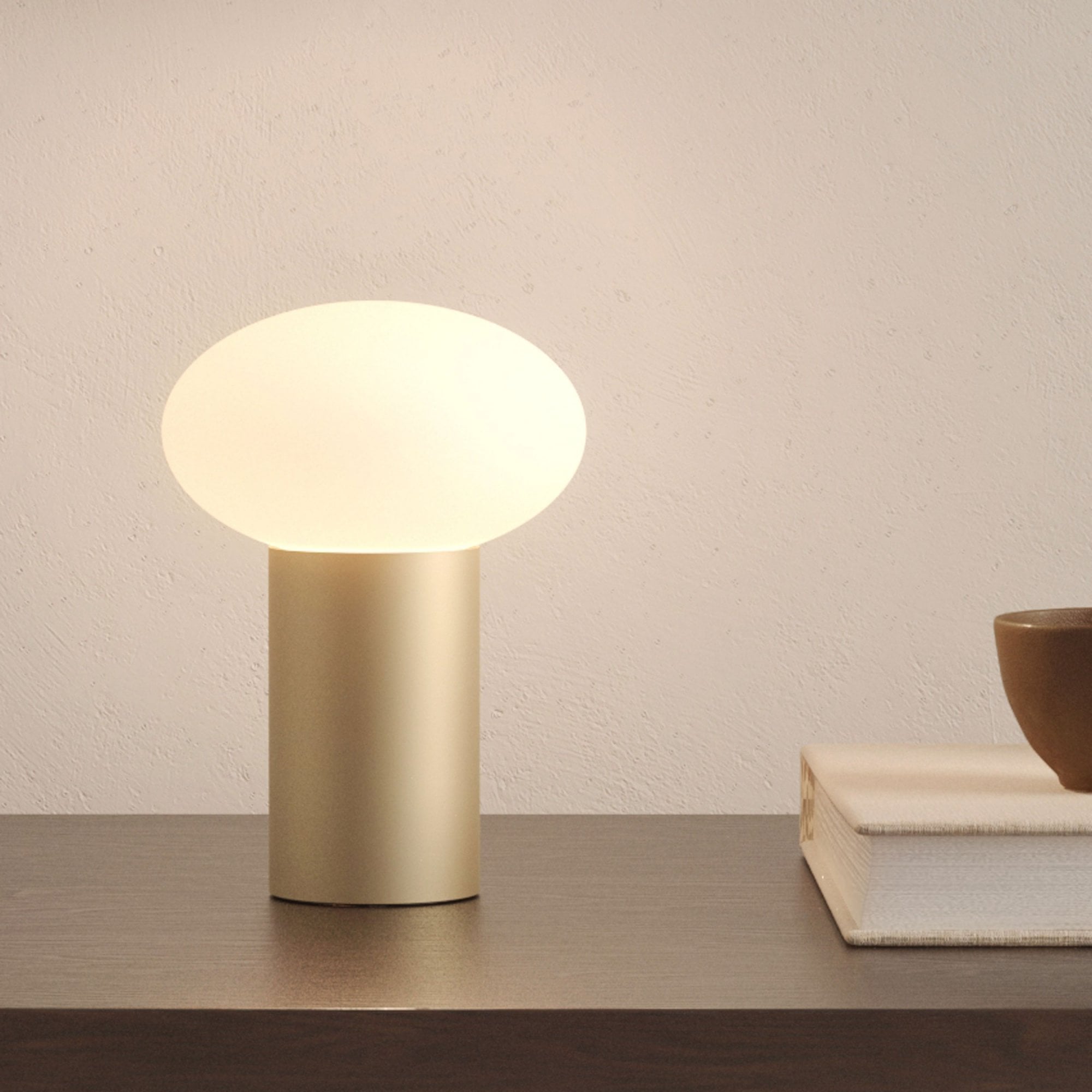 Astro Zeppo LED Rechargeable Portable Table Lamp in Light Bronze with ...