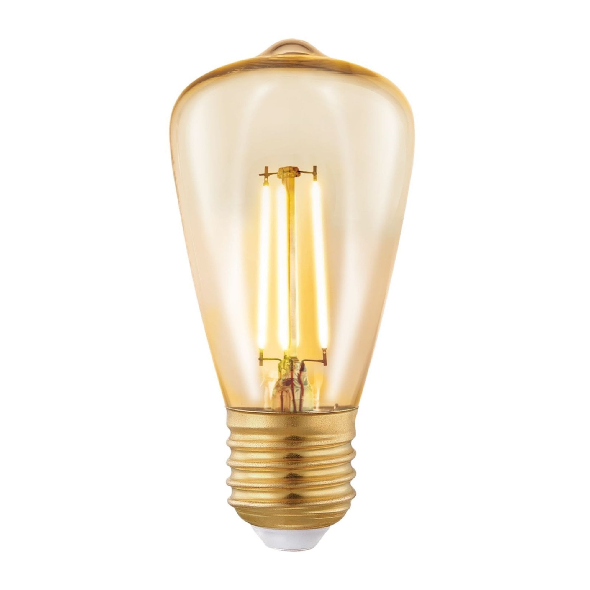 Eglo Bulbs E27 Dimmable Extra Warm White Amber Small Pear Shaped LED 3W ...