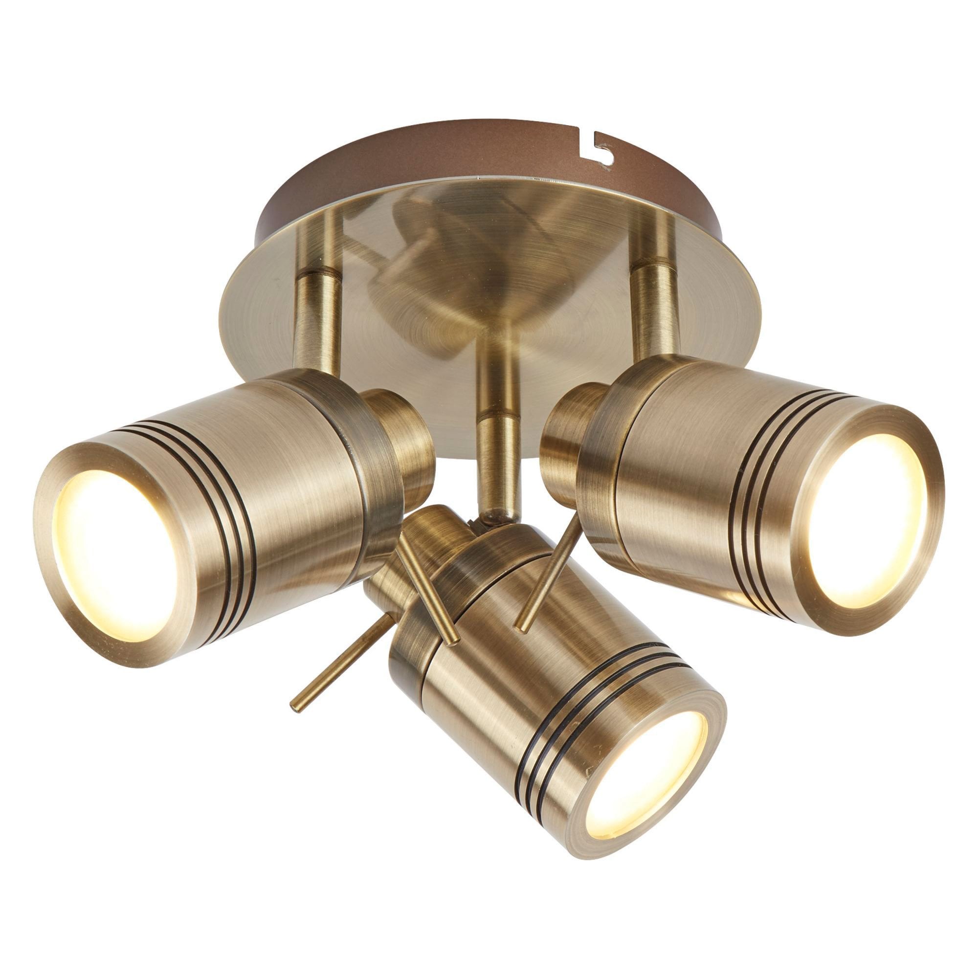 Searchlight Samson Triple Round Adjustable IP44 Bathroom Spotlight in ...