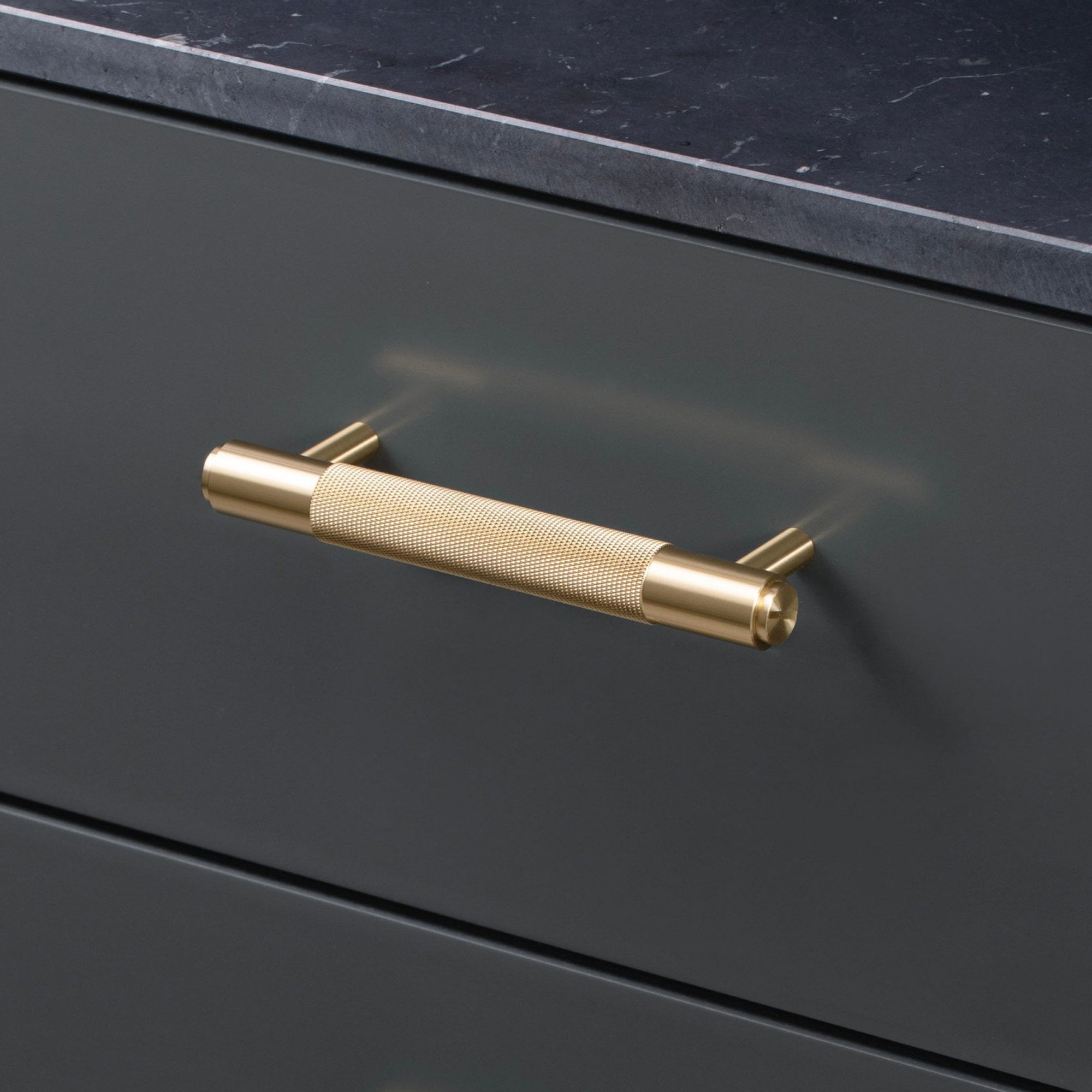Buster + Punch Hardware Knurled Small Pull Bar Cabinet Handle In Solid ...