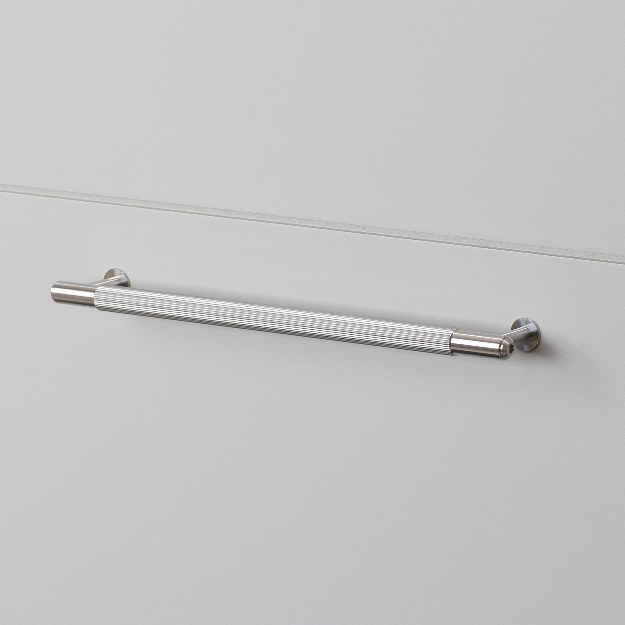 Buster + Punch Hardware Linear Knurled Medium Pull Bar Cabinet Handle ...