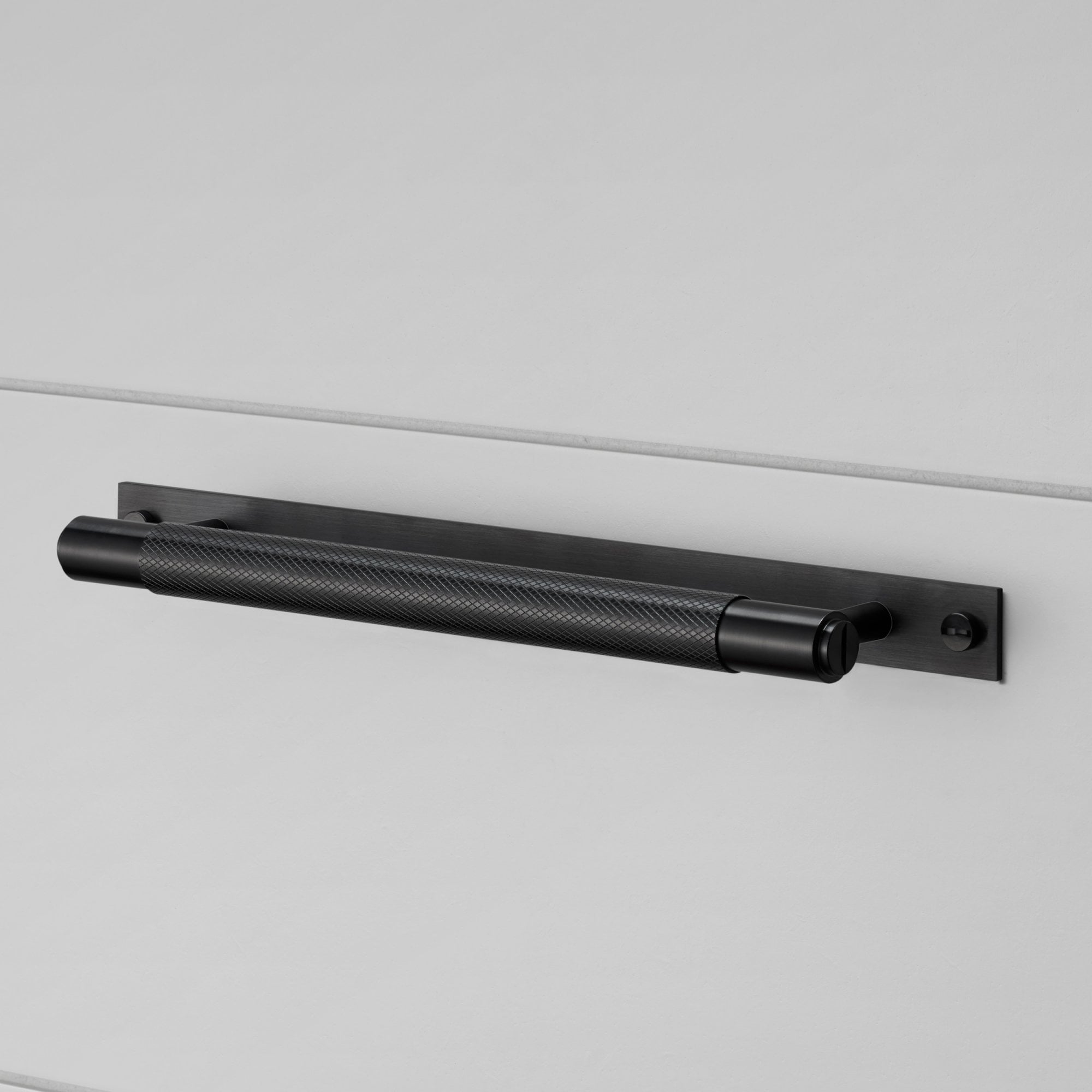 Buster + Punch Hardware Knurled Medium Pull Bar Cabinet Handle With ...