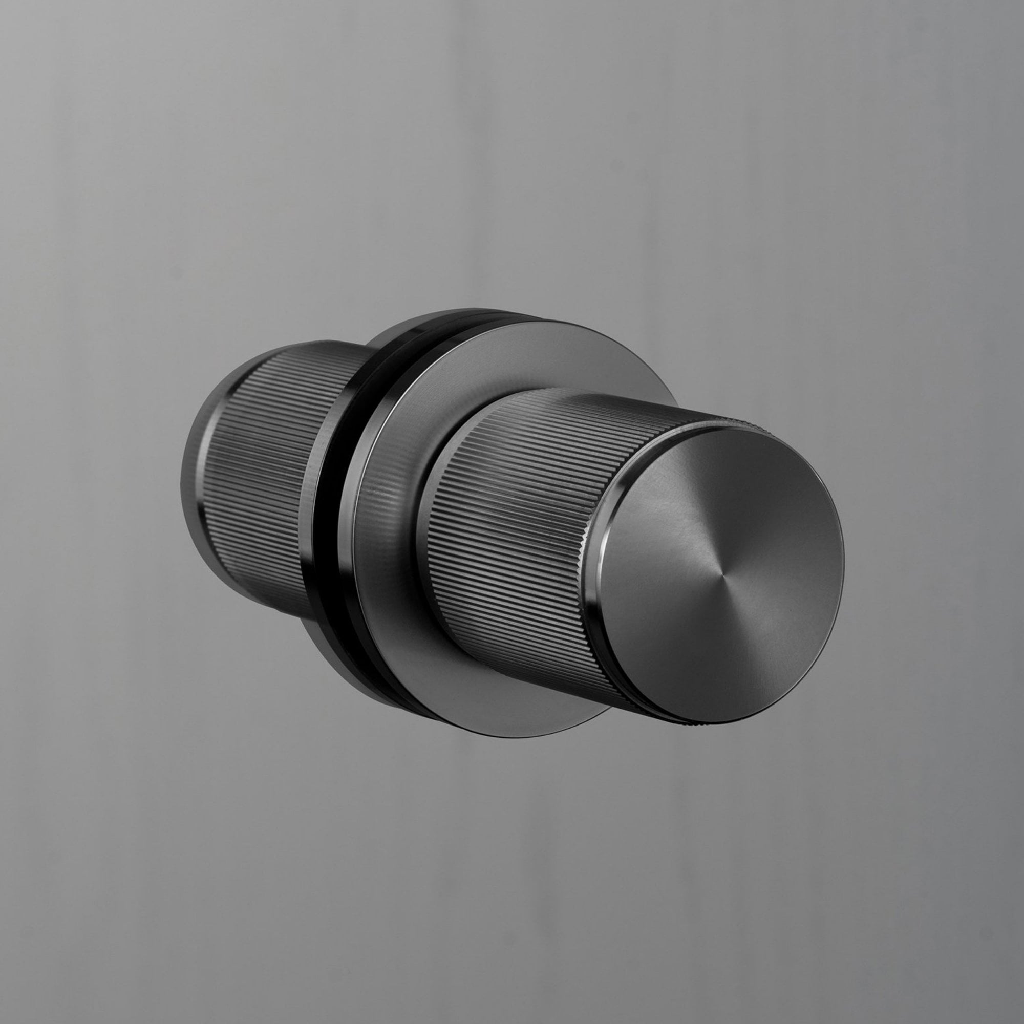 Buster + Punch Hardware Linear Knurled Fixed Double Sided Door Knob In ...